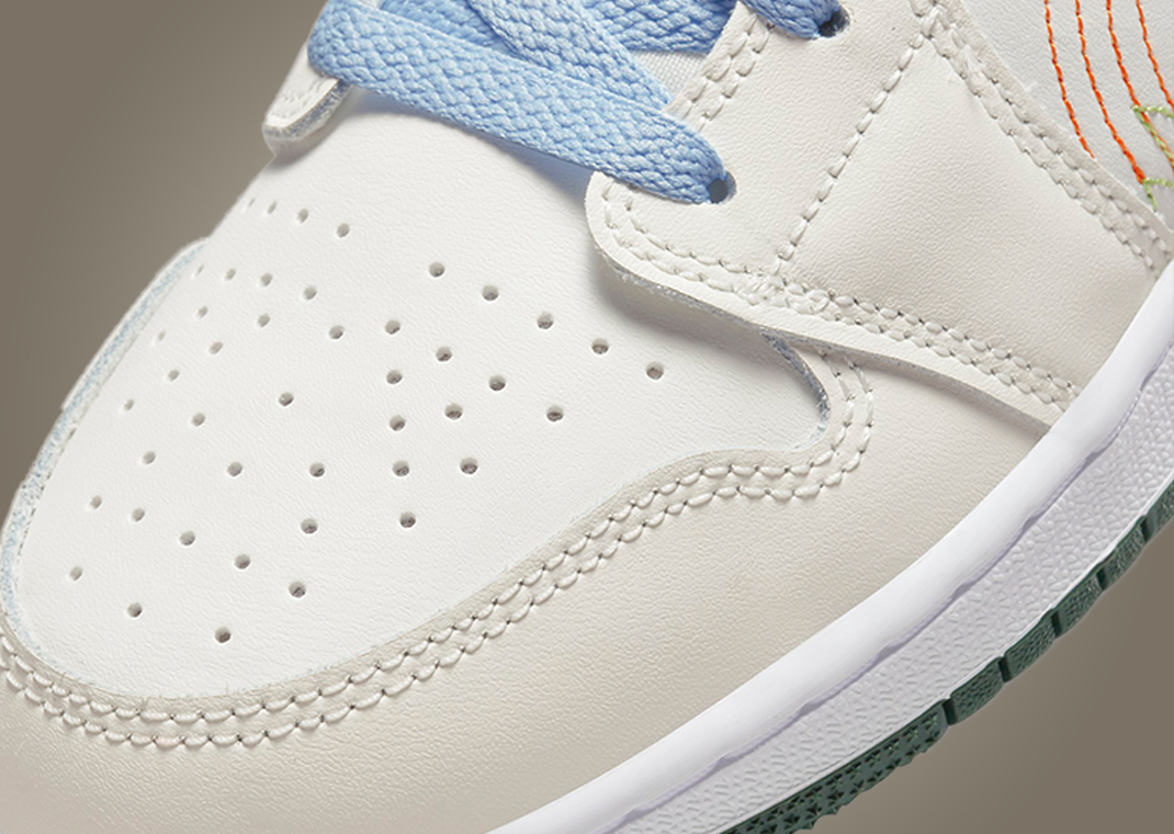The Air Jordan 1 Mid Summer Stitch Arrives Just In Time - Sneaker News