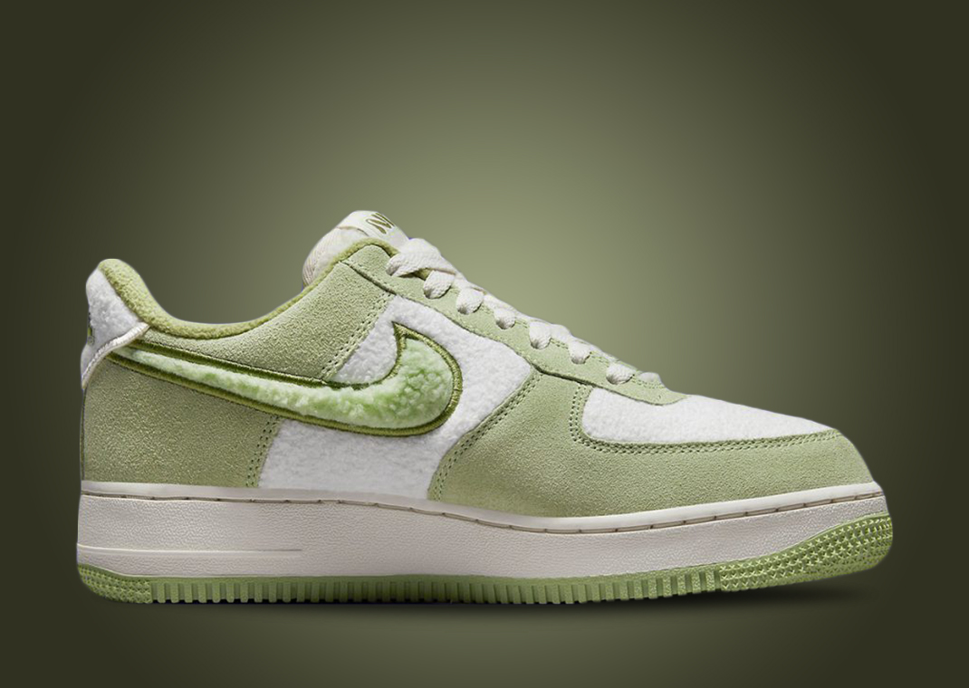 Nike's Air Force 1 Low Fleece Green Will Keep You Warm This Winter ...