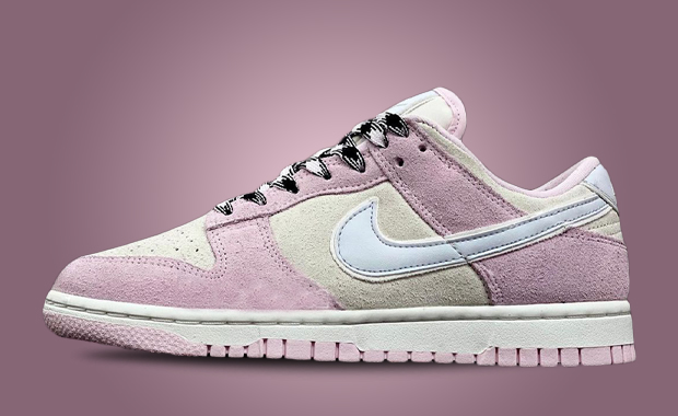 Premium Pastel Pink Suede Dresses This Nike Dunk Low - Sneaker News
