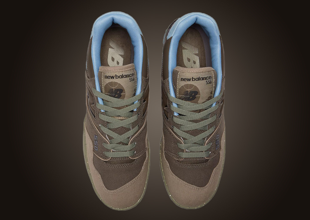 New Balance Switches Leather With Canvas For This 550 Colorway ...