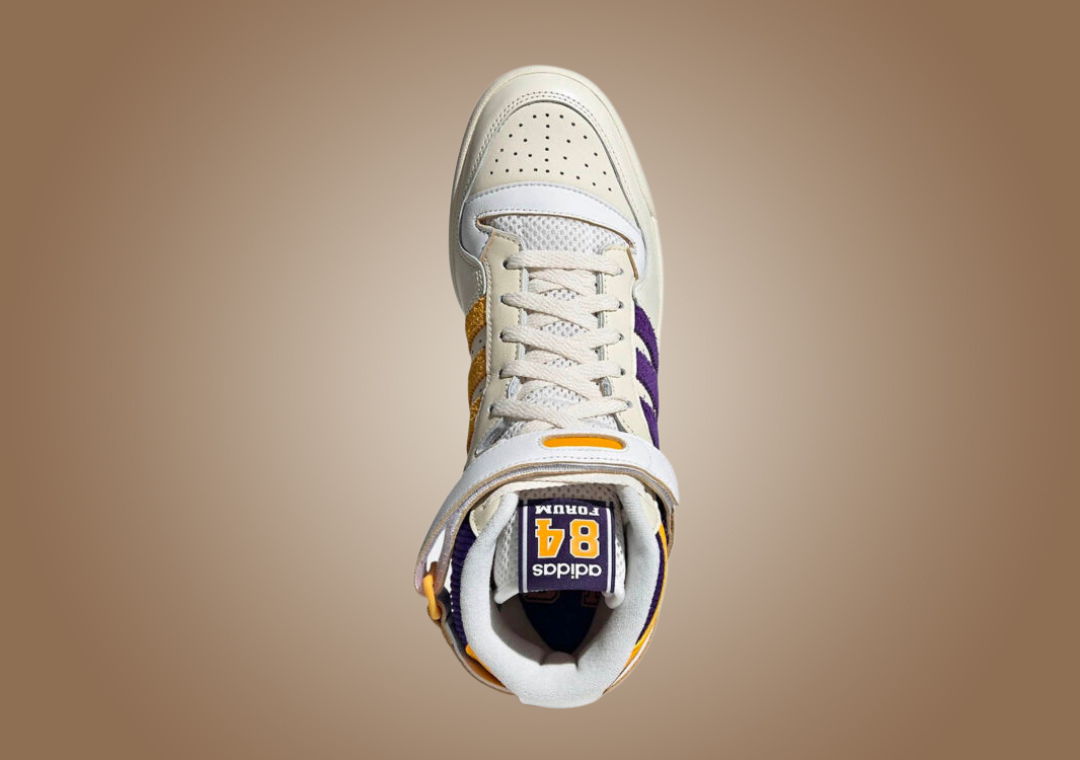 Los Angeles Lakers Colors Appear On This adidas Forum High 84 - Sneaker ...