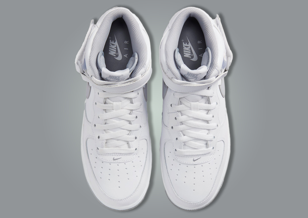 Wolf Grey Hues Contrast This Nike Air Force 1 Mid - Sneaker News
