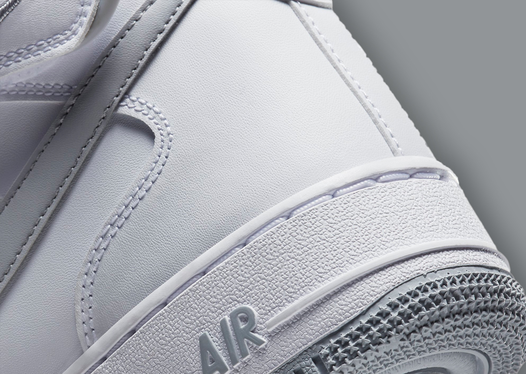 Wolf Grey Hues Contrast This Nike Air Force 1 Mid - Sneaker News