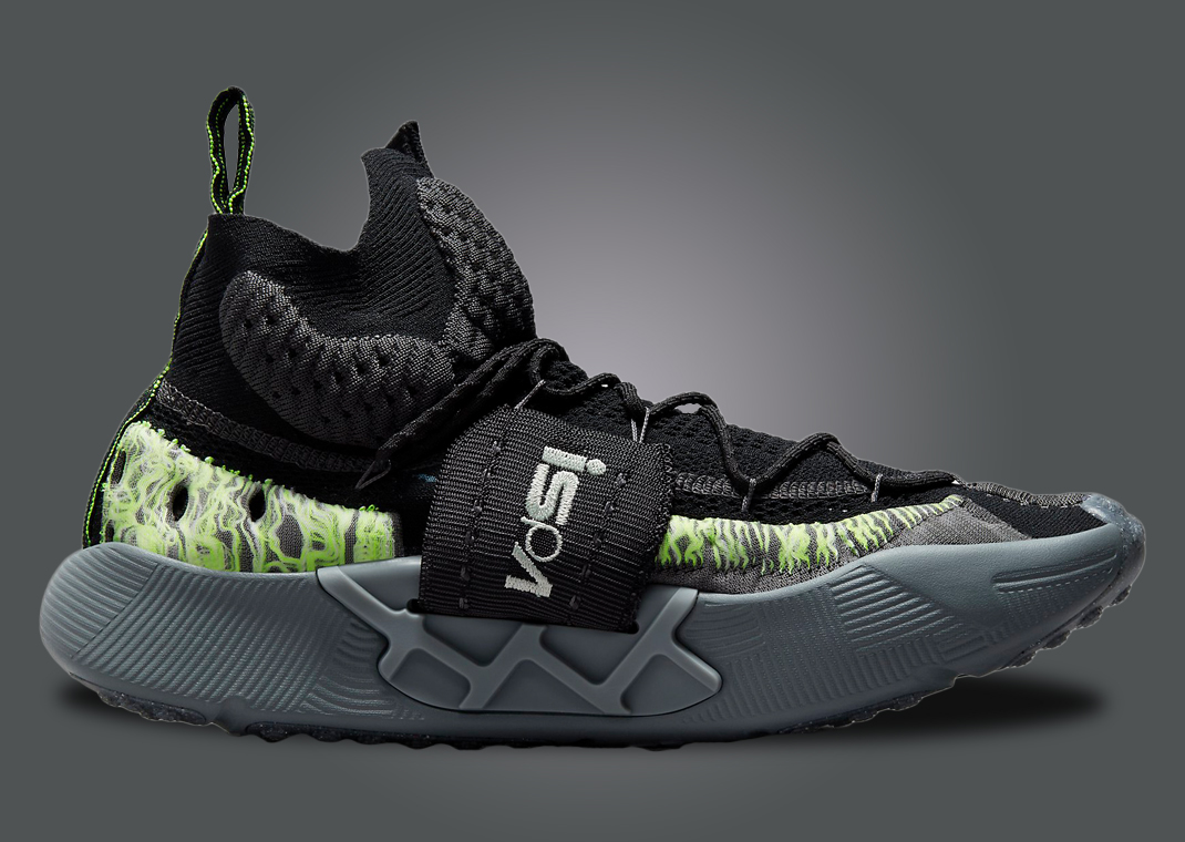 Neon Greens Highlight The Nike ISPA Sense Flyknit Black Smoke Grey ...