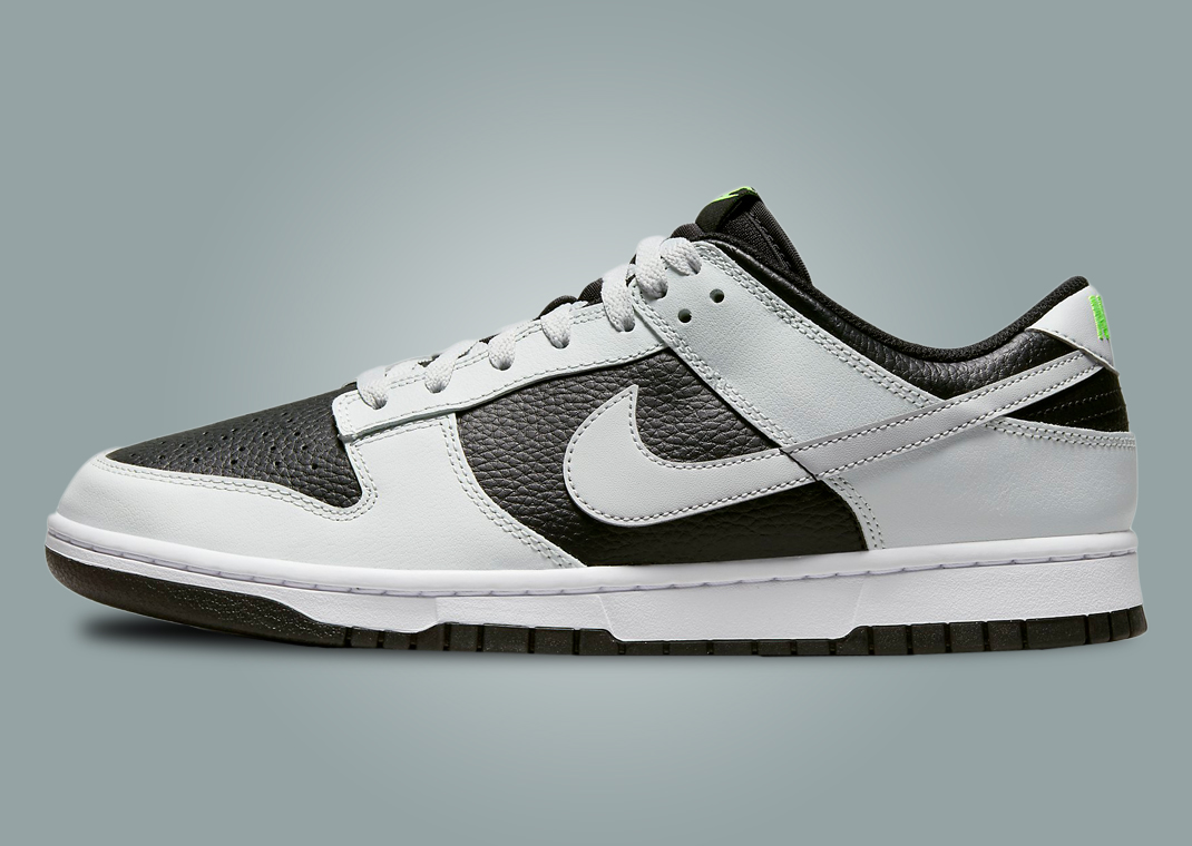 Nike Adds A Touch Of Neon To This Dunk Low Reverse Panda - Sneaker News