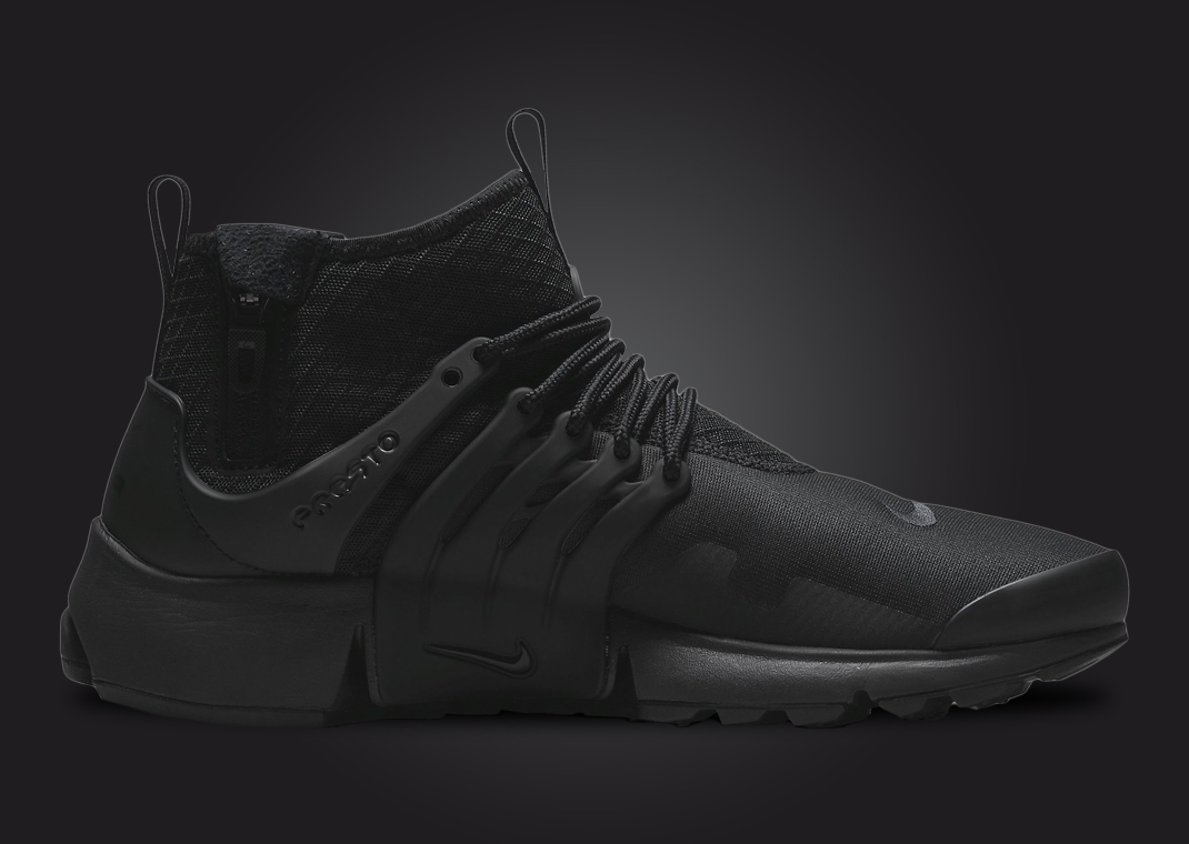 Stealth Up Your Spring Rotation With The Nike Air Presto Mid Utility Triple Black - Sneaker News