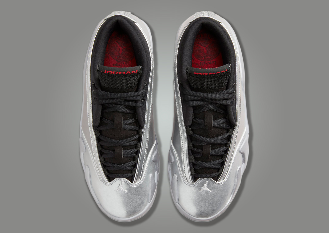 Metallic Silver Shines On This Air Jordan 14 Low - Sneaker News
