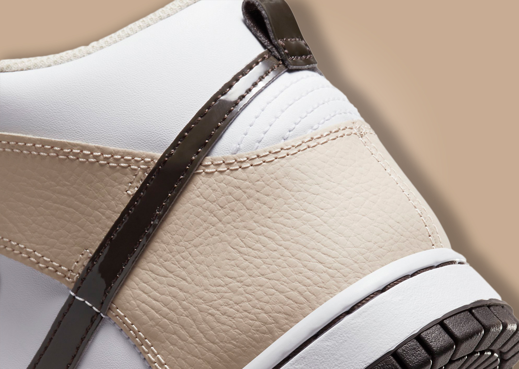 Nike's Dunk High Steps Out In A White And Beige Outfit - Sneaker News