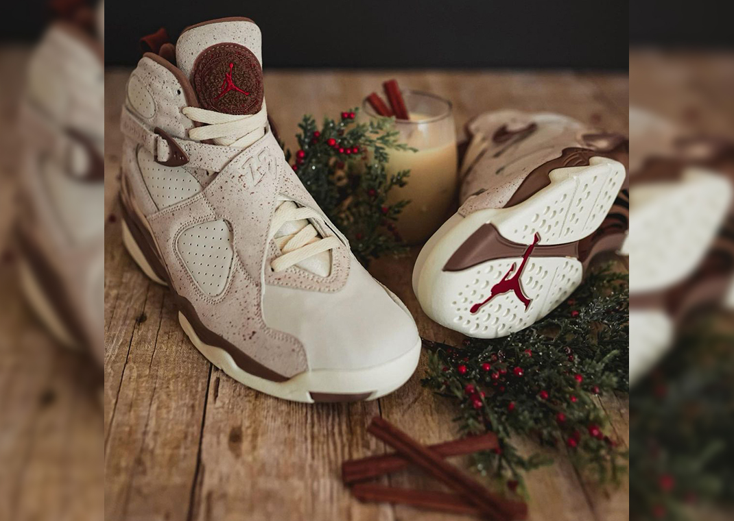 Jordan Brand Athletes Gifted An Egg Nog-Themed Air Jordan 8 PE ...