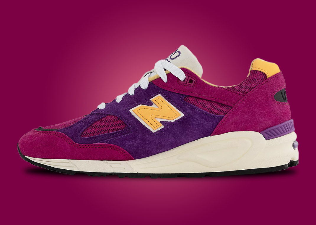 Luxurious Suede Outfits The New Balance 990v2 Made In USA Pink Purple ...
