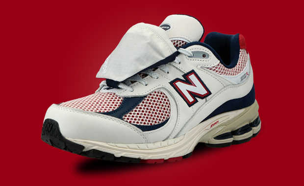 Store Your Secret Stash With The New Balance 2002R White Red Navy ...