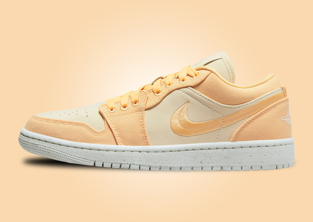Celestial Gold Covers This Canvas Air Jordan 1 Low SE - Sneaker News