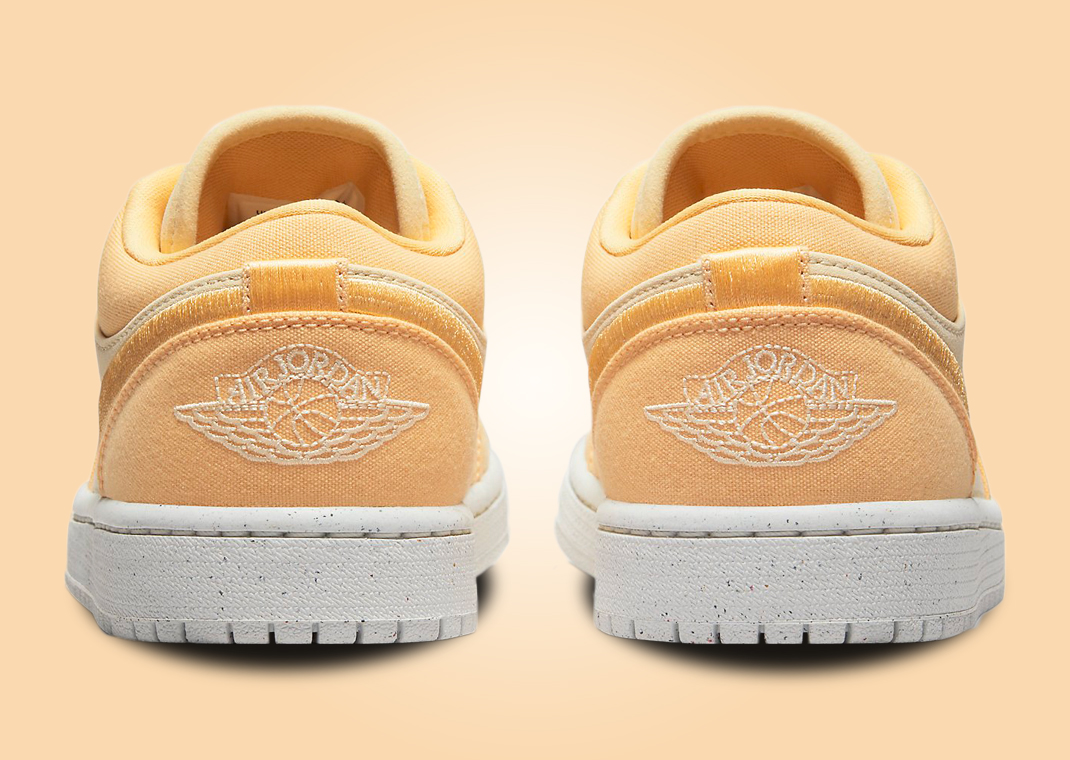 Celestial Gold Covers This Canvas Air Jordan 1 Low SE - Sneaker News