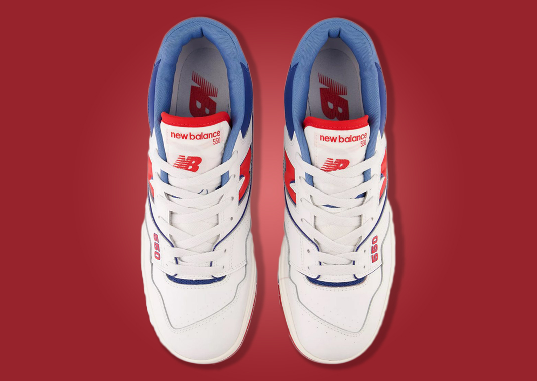 Patriotic Shades Of Red White And Blue Take Over This New Balance 550 ...