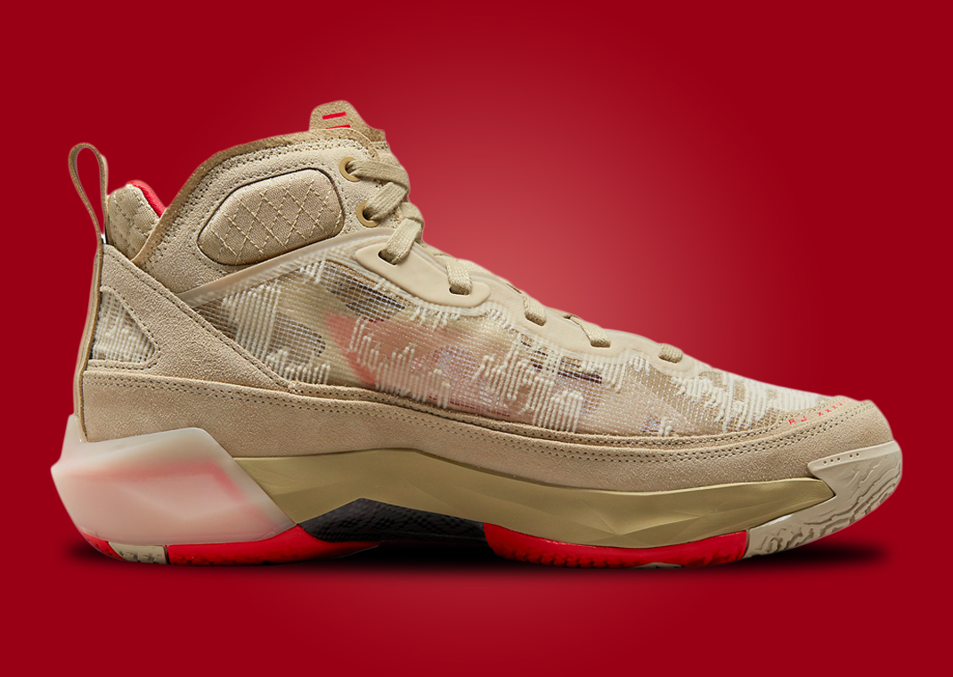 Neutral Mesh Outfits The Air Jordan 37 Premium Rattan - Sneaker News