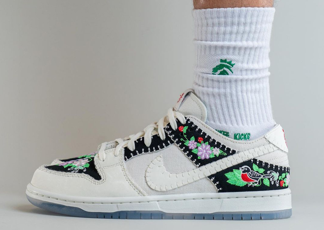 The Nike SB Dunk Low N7 Decon Pack Features Floral Patterns - Sneaker News