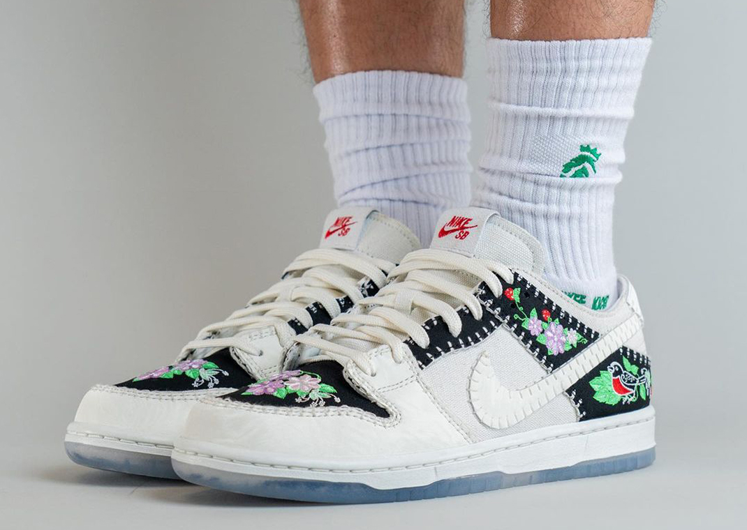 The Nike SB Dunk Low N7 Decon Pack Features Floral Patterns - Sneaker News