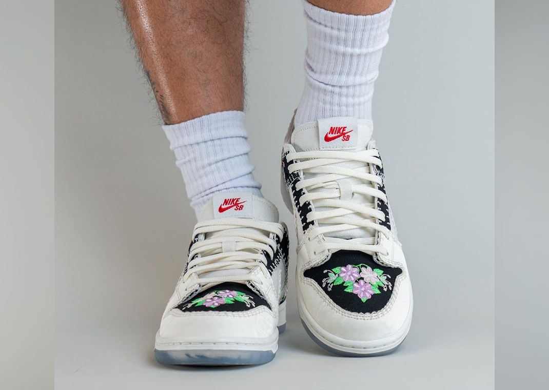 The Nike SB Dunk Low N7 Decon Pack Features Floral Patterns - Sneaker News