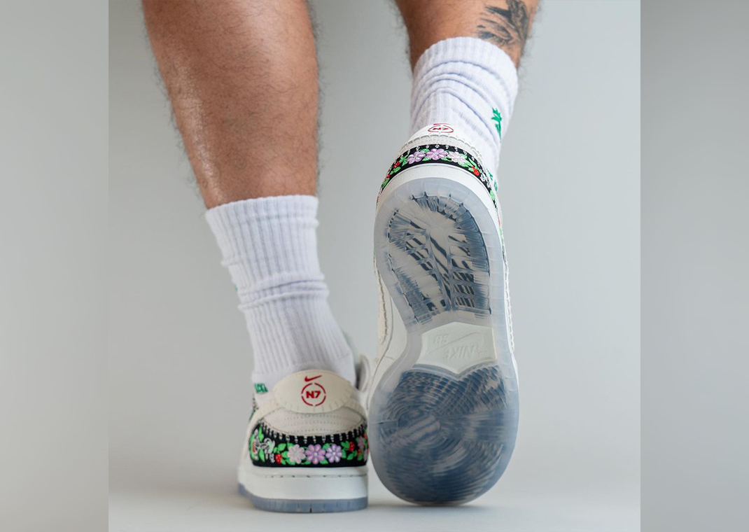 The Nike SB Dunk Low N7 Decon Pack Features Floral Patterns - Sneaker News