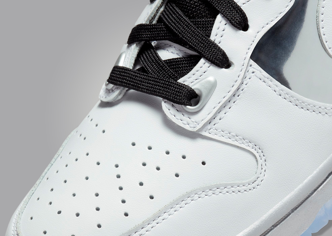 This Nike Dunk High Features Metallic Silver Panels - Sneaker News