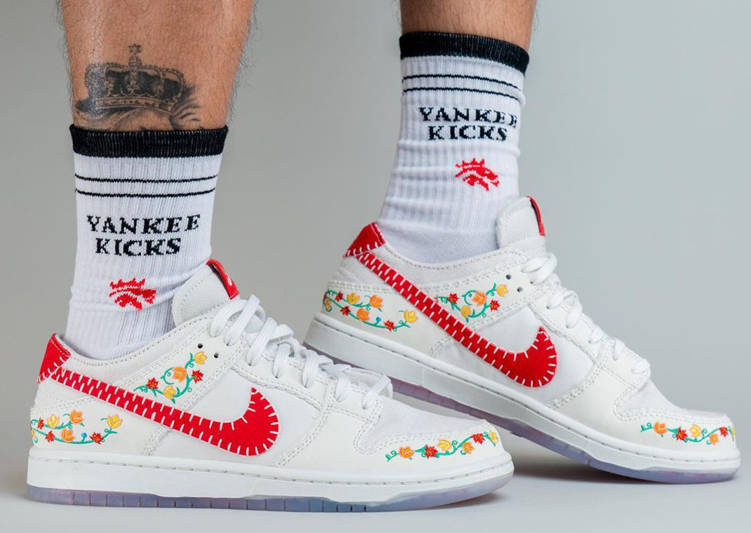 The Nike SB Dunk Low N7 Decon Pack Features Floral Patterns - Sneaker News