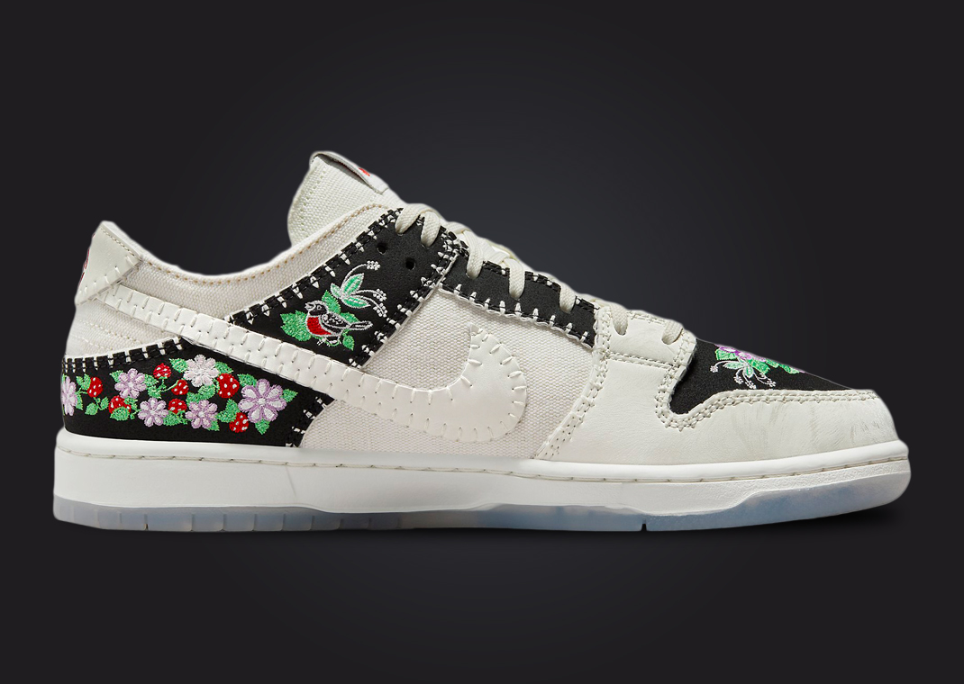 The Nike SB Dunk Low N7 Decon Pack Features Floral Patterns - Sneaker News