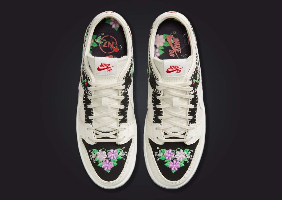 The Nike SB Dunk Low N7 Decon Pack Features Floral Patterns - Sneaker News