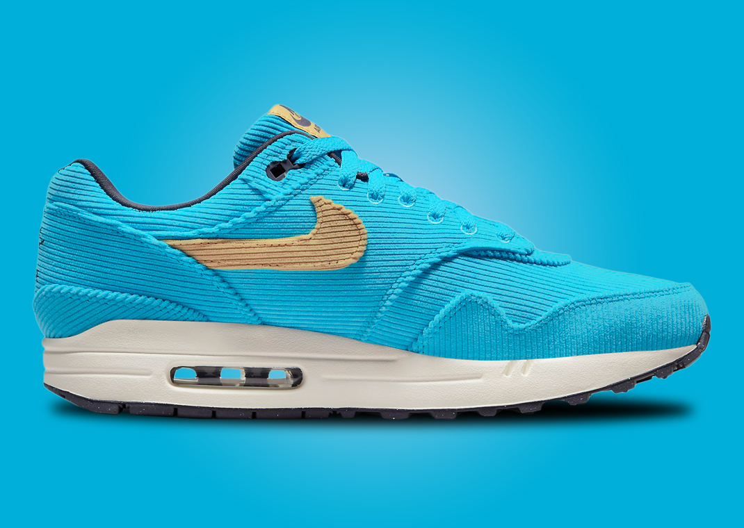 Baltic Blue Covers This Nike Air Max 1 Premium Corduroy - Sneaker News
