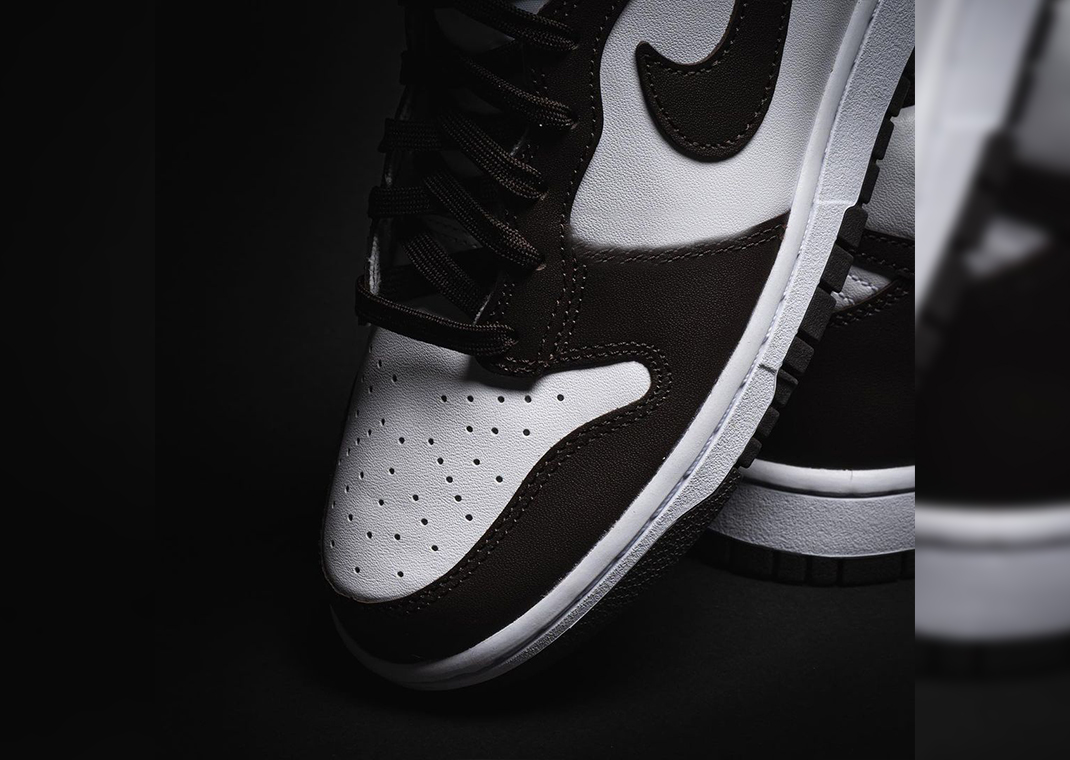 Velvet Brown Leather Drapes Over The Nike Dunk High - Sneaker News