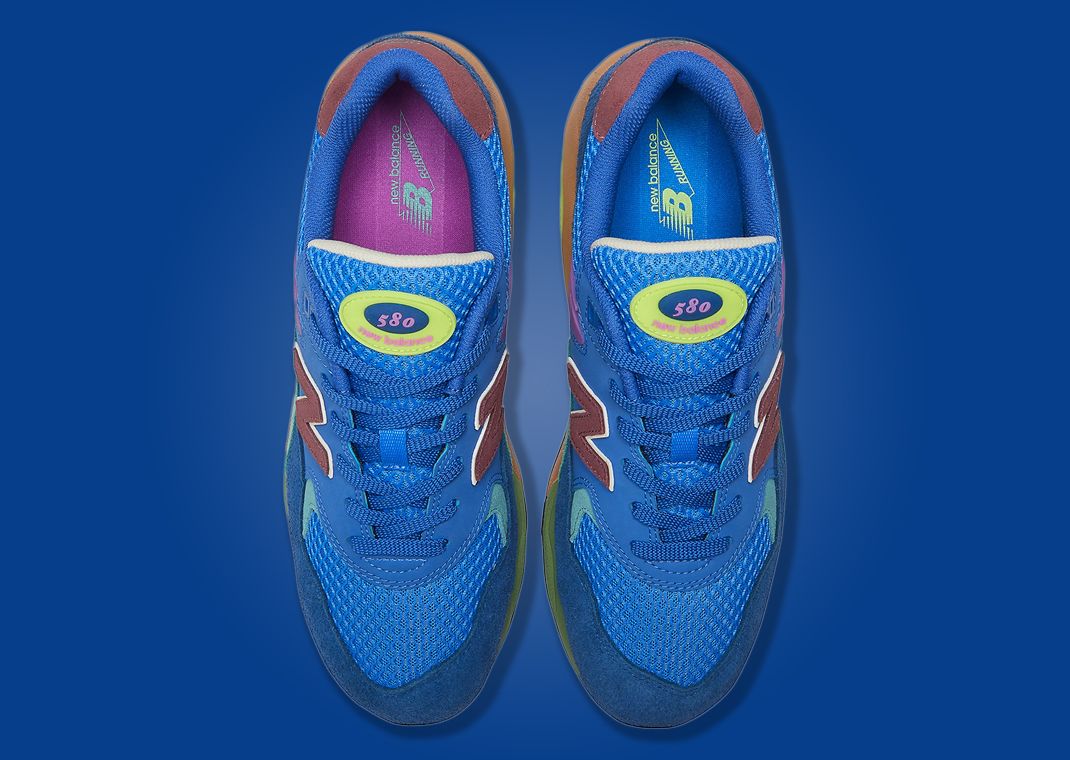 Shades Of Blue Take Over This Multi-Color New Balance 580 - Sneaker News
