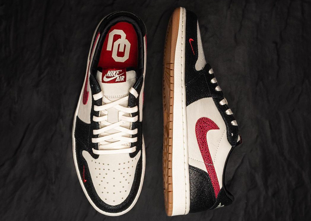 The Oklahoma Sooners Air Jordan 1 Retro Low OG PE Has Been Revealed ...