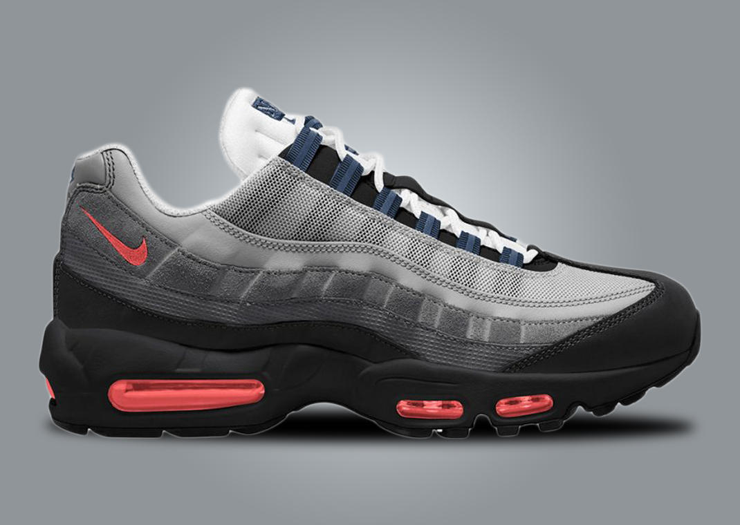 Official Look At The Nike Air Max 95 Black Track Red Anthracite ...
