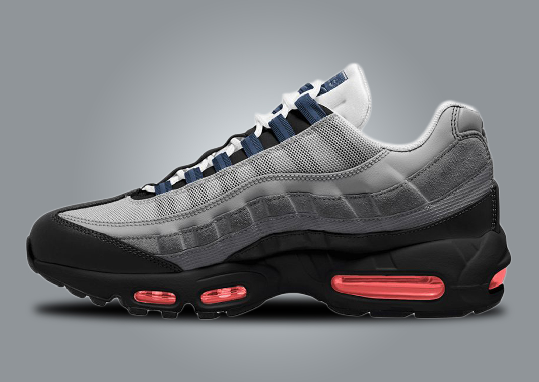 Official Look At The Nike Air Max 95 Black Track Red Anthracite ...