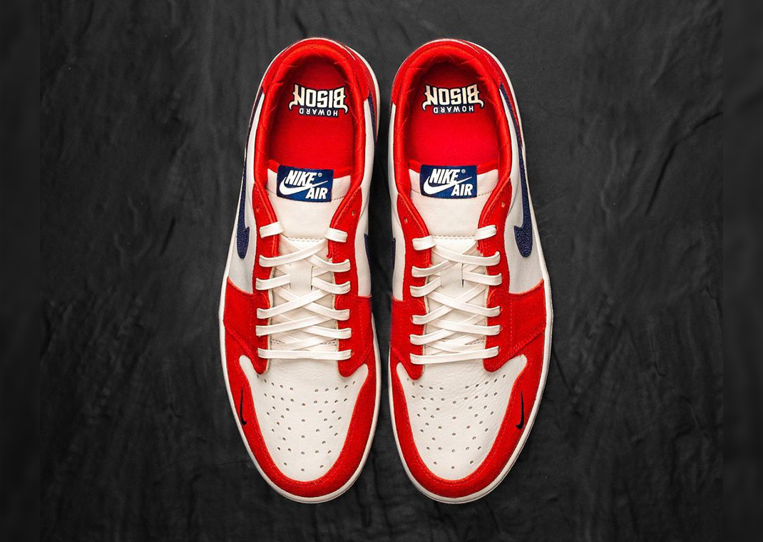 Howard University Showcases Its Air Jordan 1 Retro Low OG PE - Sneaker News
