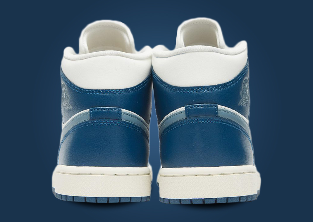 Bold Blue Hues Dominate This Air Jordan 1 Mid - Sneaker News