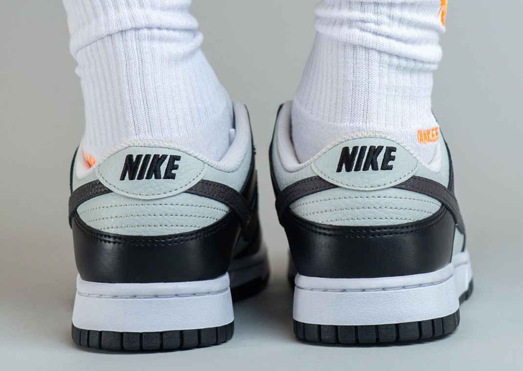 On-Foot Look At The Nike Dunk Low Mini Swoosh Orange Panda - Sneaker News