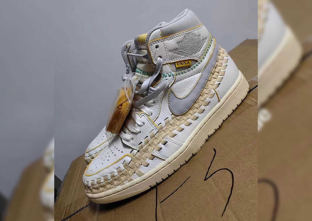 Detailed Look At The Union LA x BBS x Air Jordan 1 High OG Woven ...
