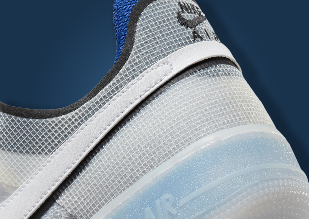 The Nike Air Force 1 React White Light Photo Blue Deep Royal Blue ...