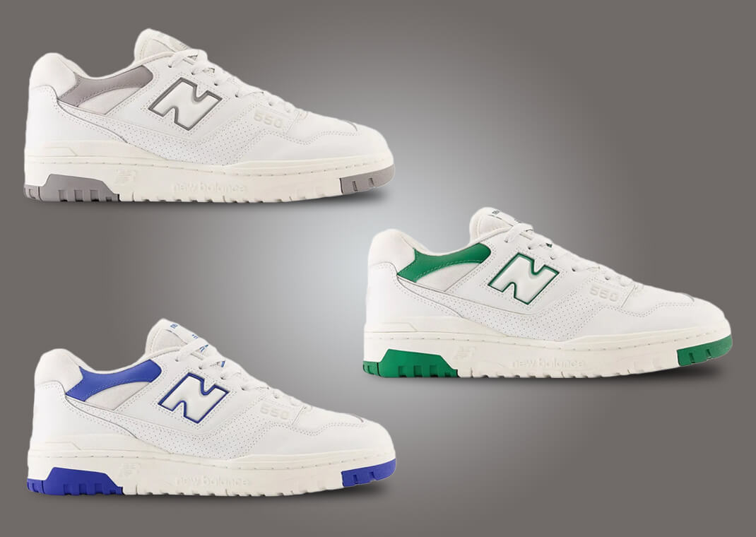 A New Balance 550 Pack Brings Blue, Green, and Grey Options - Sneaker News