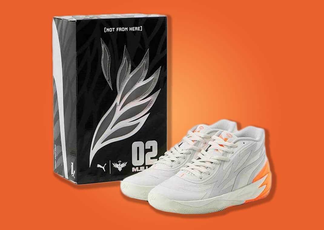 Fiery Orange Accents Ignite LaMelo Ball's Puma MB.02 - Sneaker News