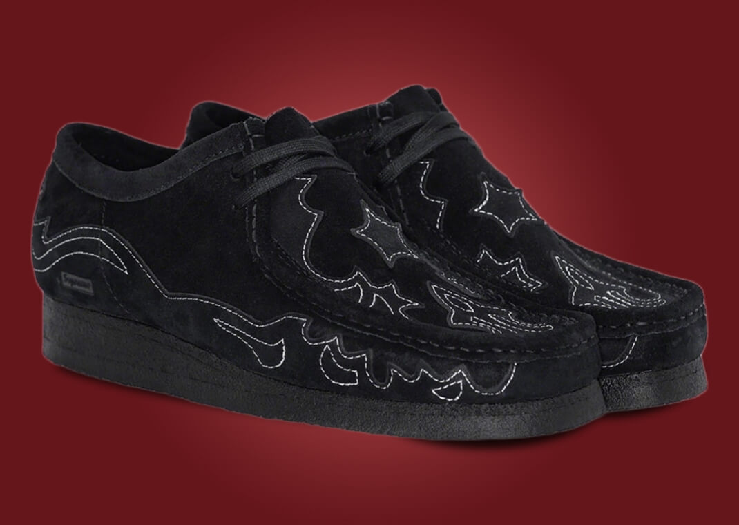 Supreme Adds Stitchin' to Three Clarks Wallabees - Sneaker News