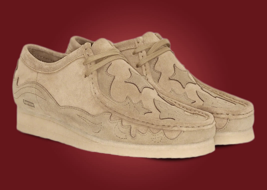 Supreme Adds Stitchin' to Three Clarks Wallabees - Sneaker News