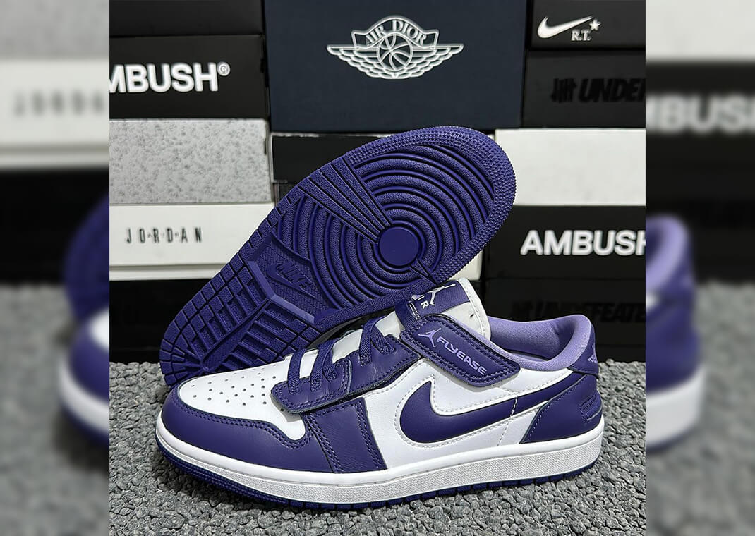 Jordan Brand Brings Flyease Tech to the Air Jordan 1 Low Sky J Purple ...