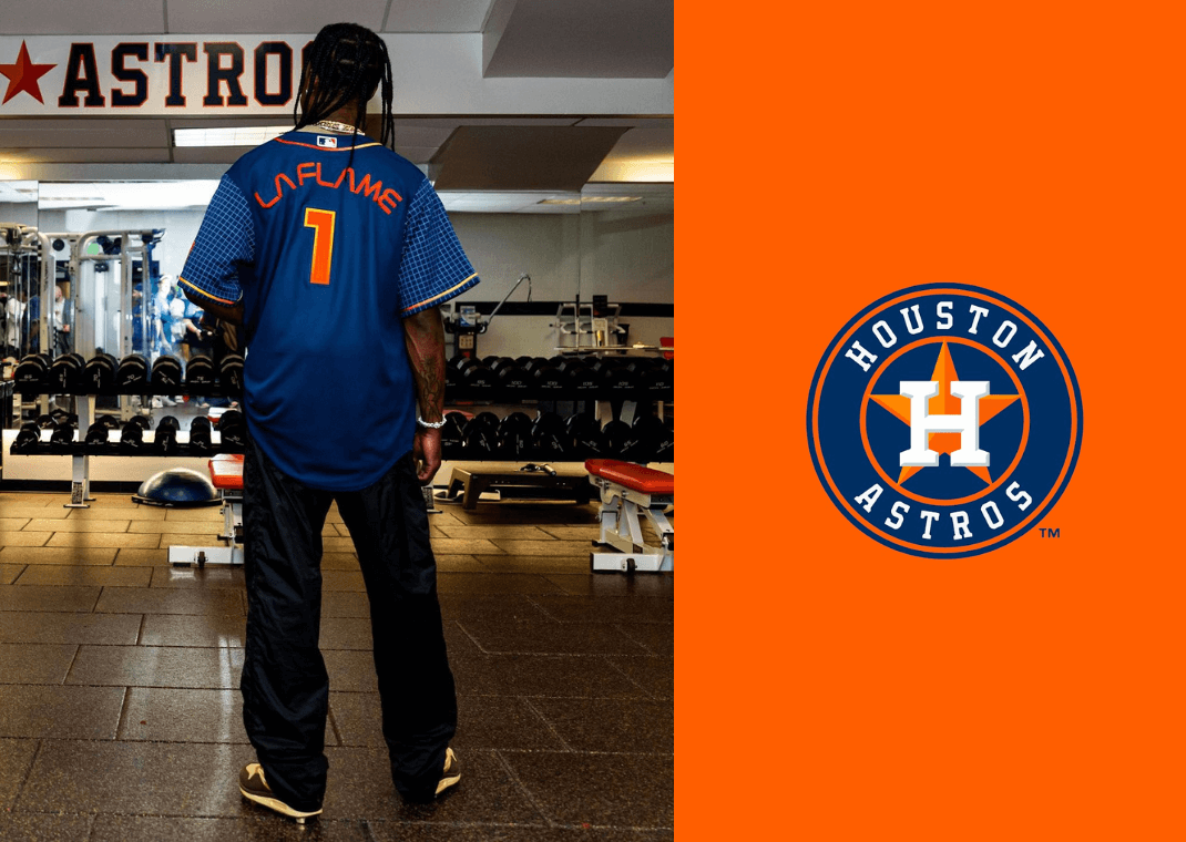 Travis Scott Sports Custom Cactus Jack Nike Air Max 1 Cleats at Astros ...