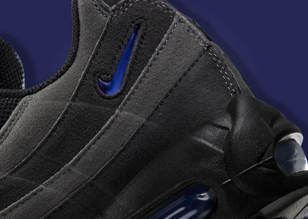The Nike Air Max 95 Jewel Goes Dark in Cool Grey and Deep Royal Blue ...
