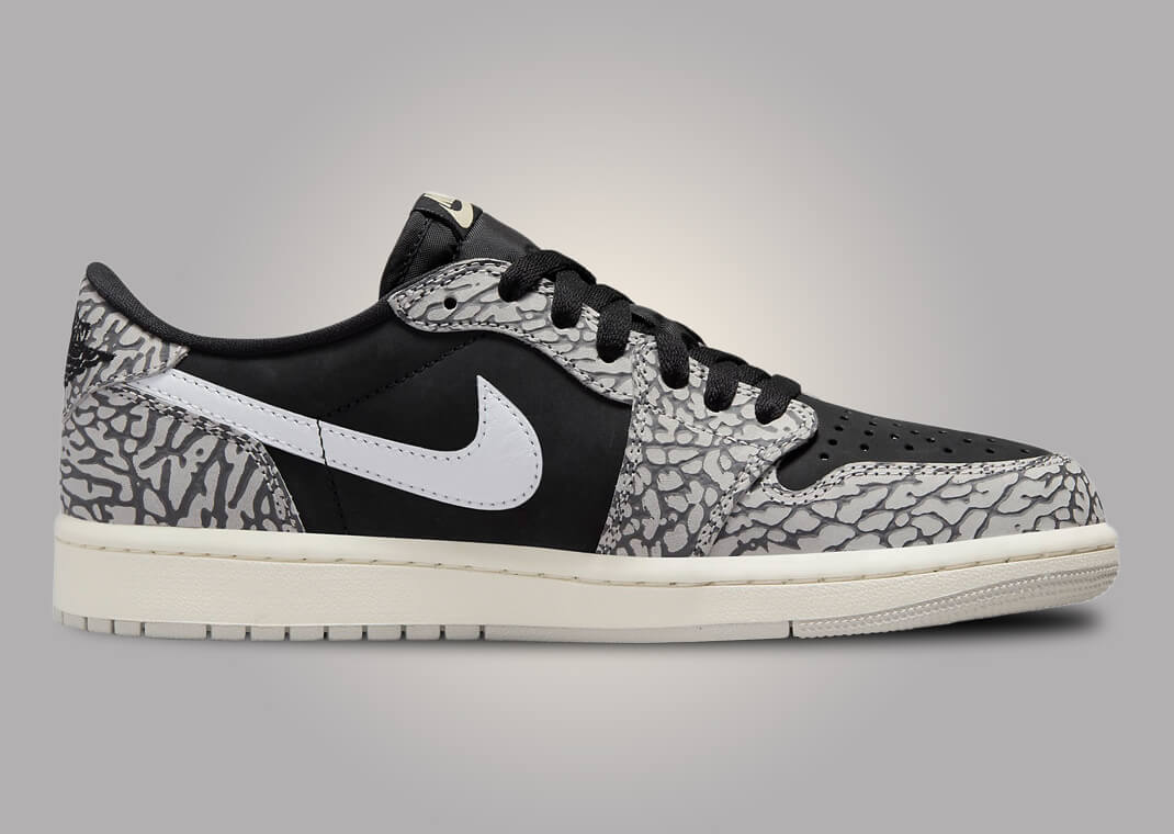 Official Look at the Air Jordan 1 Retro Low OG Black Elephant - Sneaker ...