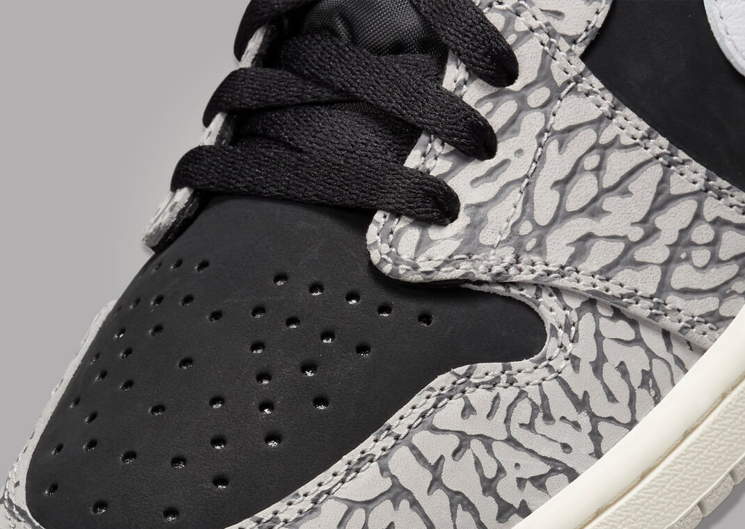 Official Look at the Air Jordan 1 Retro Low OG Black Elephant - Sneaker ...