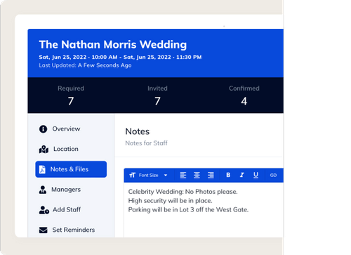Quickstaff: The Easy Event Staff App