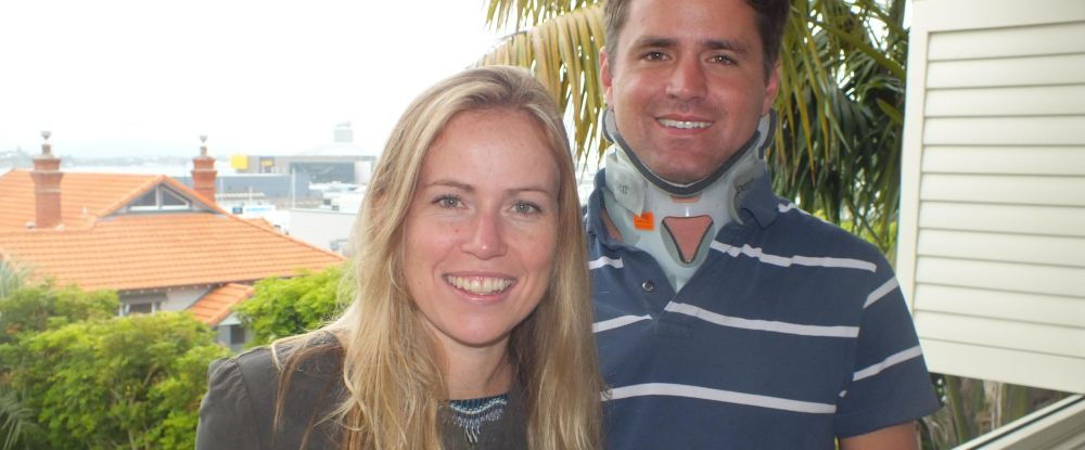 Newlywed's unlucky break