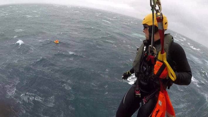 Rescuers battled 10m-high waves to save three sailors - Stuff